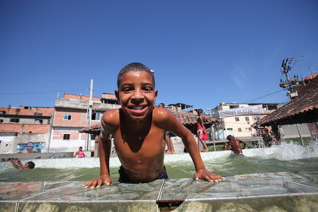 Children Swim Dirty Pool Favela Mandela Editorial Stock Photo - Stock ...