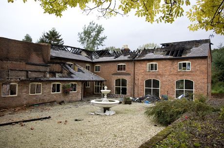 Fire Damaged Osbaston House Editorial Stock Photo - Stock Image ...