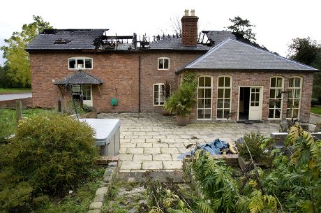 Fire Damaged Osbaston House Editorial Stock Photo - Stock Image ...