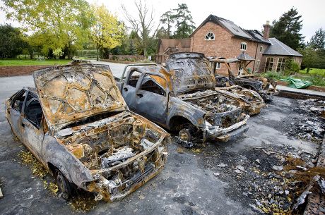 __COUNT__ The aftermath of the fire at millionaire businessman ...