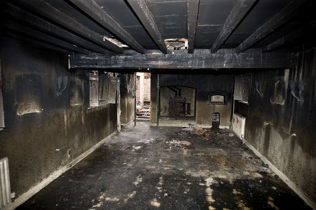 Fire Damaged Osbaston House Editorial Stock Photo - Stock Image ...