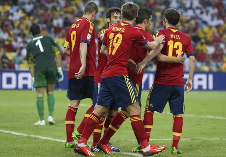 Spanish National Soccer Team Striker David Editorial Stock Photo ...