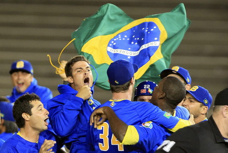 Brazilian Players Celebrate After Defeating Panama Editorial Stock ...
