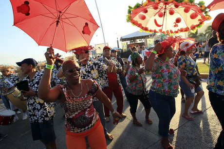 MEMBERS CARNIVAL TROUPE PARTICIPATE PARADE PANAMA Editorial Stock Photo ...
