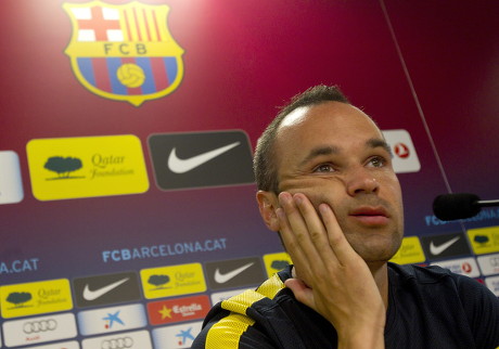 Fc Barcelonas Spanish Midfielder Andres Iniesta Editorial Stock Photo ...