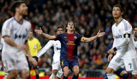Fc Barcelonas Carles Puyol C Reacts Editorial Stock Photo - Stock Image ...