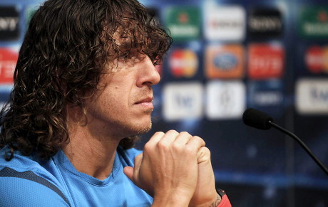 Fc Barcelonas Captain Carles Puyol Attends Editorial Stock Photo ...