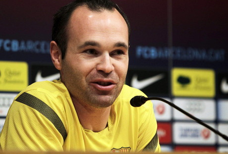 Fc Barcelonas Spanish Midfielder Andres Iniesta Editorial Stock Photo ...