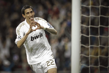 Real Madrids Argentinian Striker Angel Di Editorial Stock Photo - Stock ...