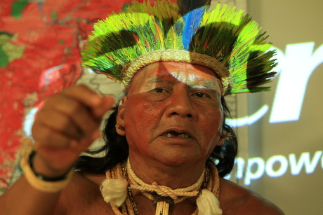 Native Leader Xavante Tribe Speaks During Editorial Stock Photo - Stock ...