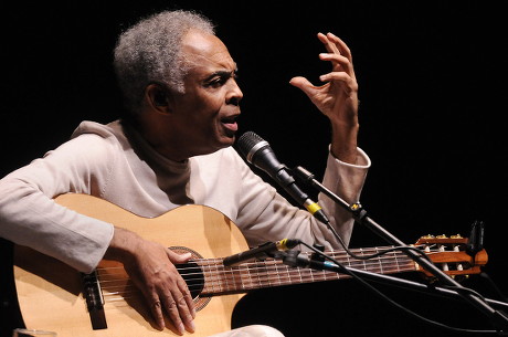 Brazilian Musician Gilberto Gil Performs On Editorial Stock Photo ...