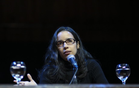 Cuban Journalist Monica Rivero Speaks During Editorial Stock Photo ...