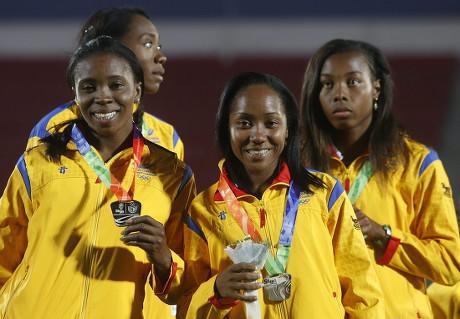 Colombian Athletes Celebrate Their Bronze Medal Editorial Stock Photo ...