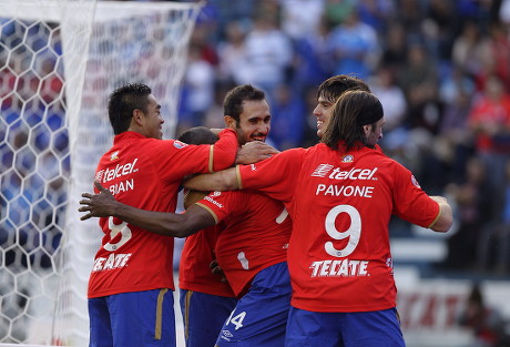 Cruz Azul Players Celebrate After Scoring Editorial Stock Photo - Stock ...