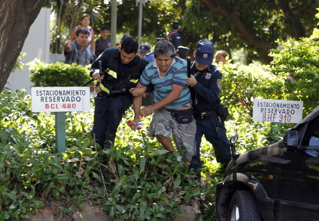 Members Paraguayan Police Arrest Demonstrator During Editorial Stock ...