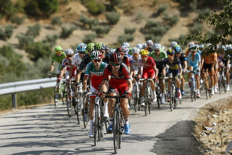 Pack Cyclists Ride During 163 7 Editorial Stock Photo - Stock Image ...