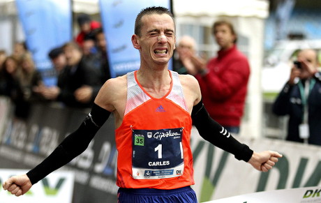 Spanish Athlete Carles Castillejo Crosses Finishing Editorial Stock ...