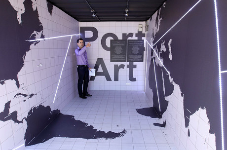 Man Stands Inside Container Quay Maritime Editorial Stock Photo - Stock ...