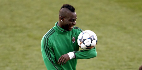 Ac Milans Player Mario Balotelli Plays Editorial Stock Photo - Stock ...