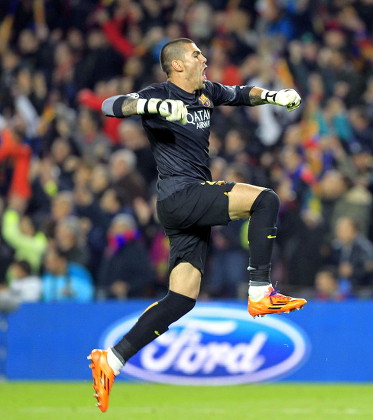 Fc Barcelona Goalkeeper Jose Manuel Pinto Editorial Stock Photo - Stock ...