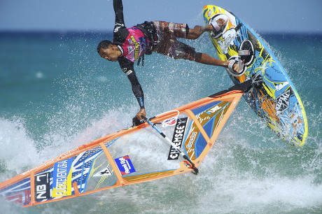 Argentinian Windsurfer Tonky Frans Action During Editorial Stock Photo ...
