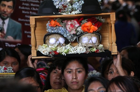 Bolivian Aimaras Indigenous People Attend Mass Editorial Stock Photo ...