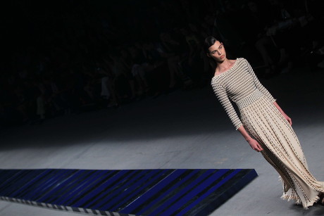 Model Takes Catwalk Wearing Design Brand Editorial Stock Photo - Stock ...
