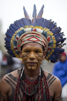 Brazilian Natives Participate Sao Paulo Brazil Editorial Stock Photo ...