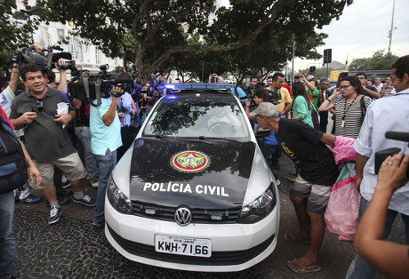 Rio De Janeiros Police Car Leaves Editorial Stock Photo - Stock Image ...