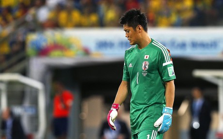 Japans Goalkeeper Eiji Kawashima Reacts During Editorial Stock Photo ...