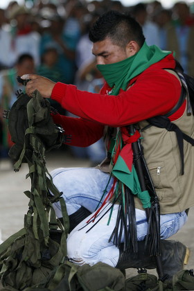 Members Indigenous Guard Participate Destruction Guns Editorial Stock ...