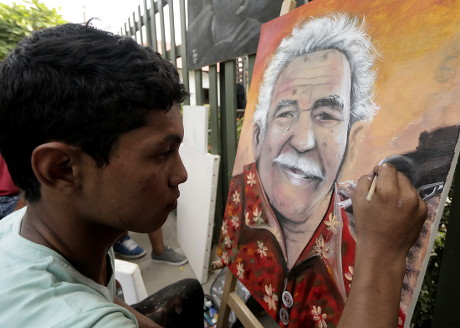 Painter Melquin Merchan Viloria Works On Editorial Stock Photo - Stock ...