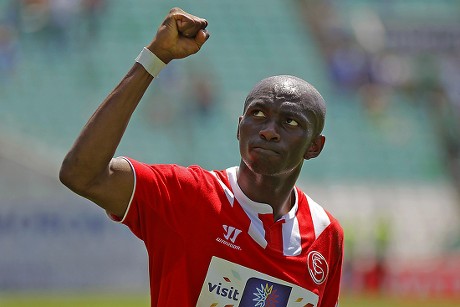 Sevillas Stephane Mbia Celebrates After Spanish Editorial Stock Photo ...