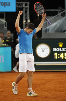 Austrian Tennis Player Dominic Thiem Celebrates Editorial Stock Photo ...