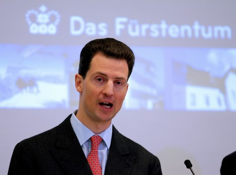Hereditary Prince Alois Liechtenstein Speaks During Editorial Stock ...