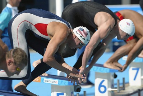 Austrian Swimmer Markus Rogan Bites Silver Editorial Stock Photo ...