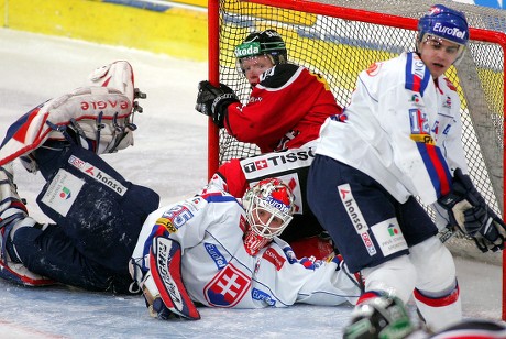 Goalie Jan Lasak Front Left Stanislav Editorial Stock Photo - Stock ...