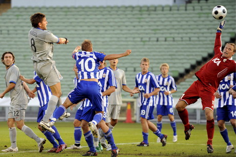 Basels Player Benjamin Huggel Second Left Editorial Stock Photo - Stock ...