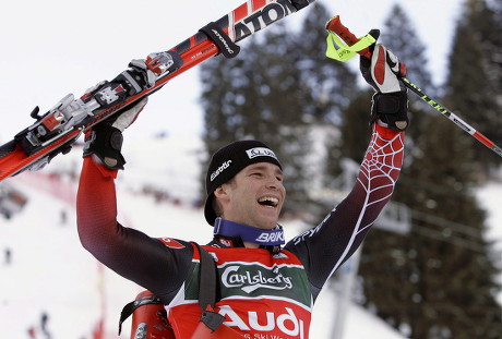 Austrian Ski Racer Benjamin Raich Celebrates Editorial Stock Photo ...