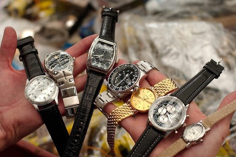 Confiscated Counterfeit Swiss Watches Shown Cressier Editorial Stock ...