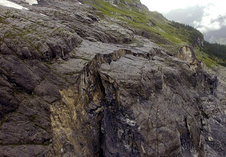 Aerial View Crevice East Flank Eiger Editorial Stock Photo - Stock ...