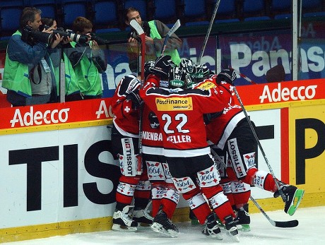 Swiss Ice Hockey Team Celebrates 21 Editorial Stock Photo - Stock Image ...