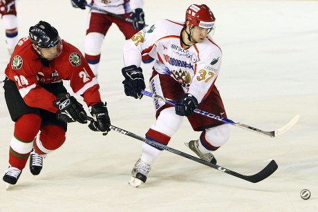 Russian Player Denis Grebeshkov R Fights Editorial Stock Photo - Stock ...