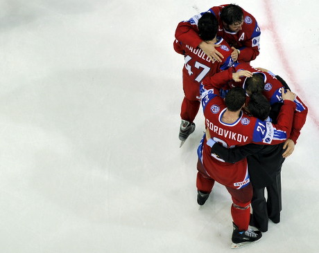 Russia Players Celebrate Their Victory After Editorial Stock Photo ...