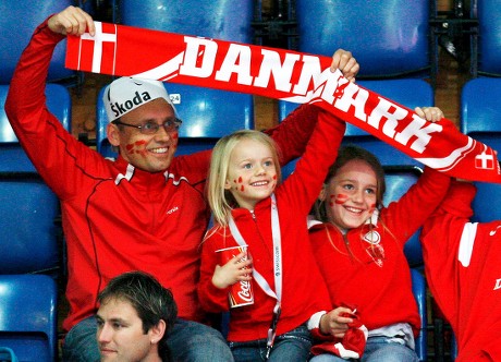 Danish Fans Cheer Their Team Prior Editorial Stock Photo - Stock Image ...