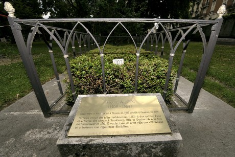 Theologian Reformer Jean Calvins Tomb Photographed Editorial Stock Photo - Stock Image ...
