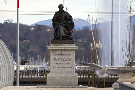 View Statue Jeanjacques Rousseau 17121778 Genevan Editorial Stock Photo ...
