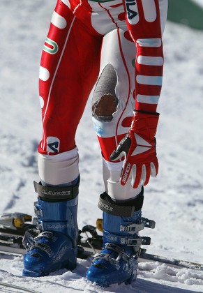 Italian Skiier Roland Fischnaller Rubs His Editorial Stock Photo ...