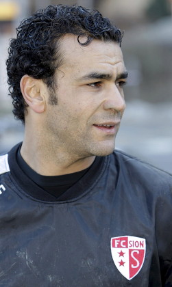 Egyptian Goalkeeper Essam Elhadary Attends Training Editorial Stock ...