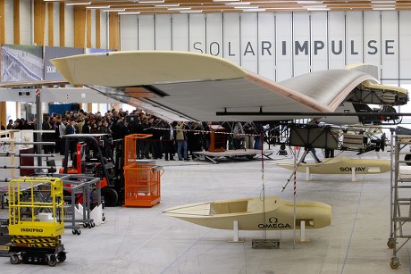 Solar Impulse Plane Stands Hangar During Editorial Stock Photo - Stock ...